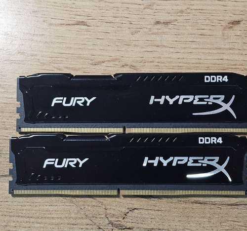 Оперативная память DDR4 16gb (2x8gb) HyperX Fury 3