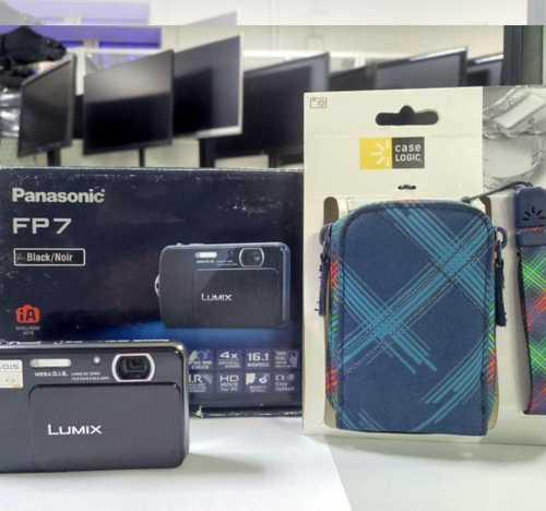 Фотоаппарат Panasonic DMC-FP7 Черный Новый   Чехол