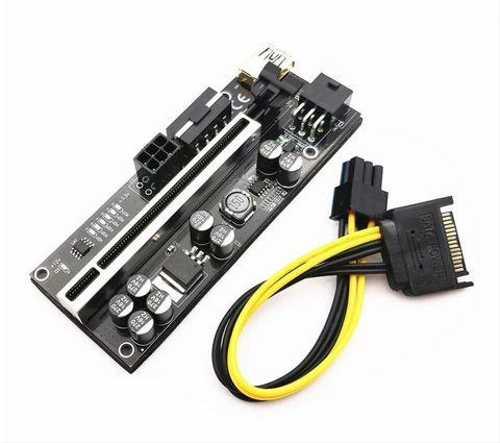 Райзер PCI-E VER 010S Plus 2x6 Pin, Molex Новые