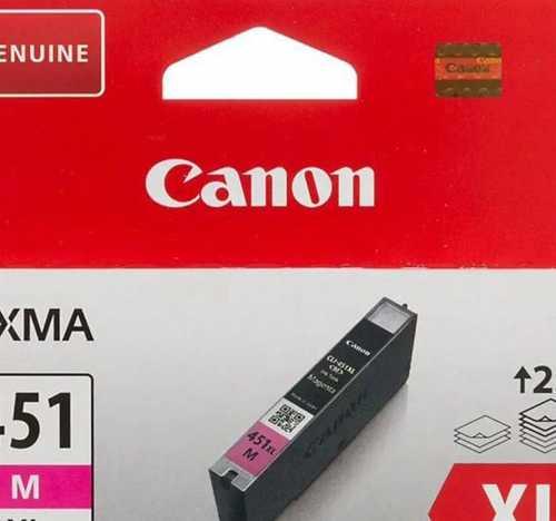 Canon CLI-451XLM 6474B001 пурпурный для Pixma iP7240/MG6340/MG5440