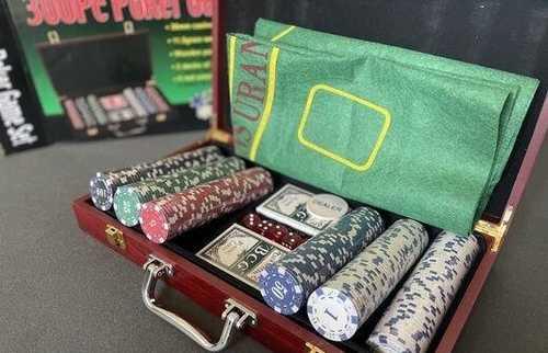 Покерный набор 300 фишек luxury новый с магазина