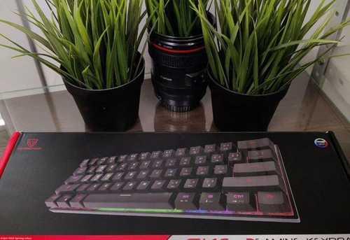 Игровая клавиатура Motospeed CK62 Black RGB Red Sw