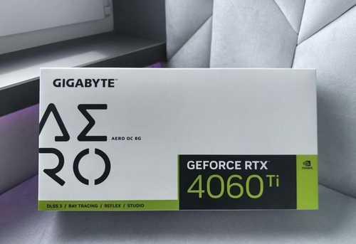 Новая видеокарта gigabyte RTX 4060 Ti aero OC 8GB