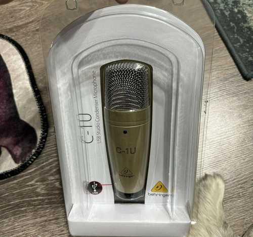 Студийный микрофон behringer c1u usb новый