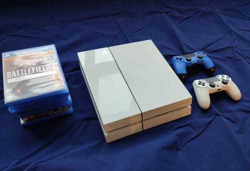 Playstation 4 500Gb,белая глянцевая (CUH-1108A)