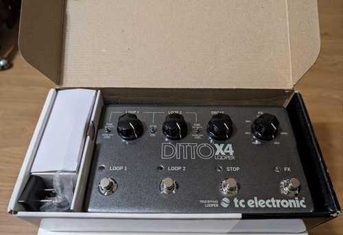 Гитарный стерео лупер TC electronic ditto X4