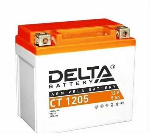 Аккумулятор для мотоцикла Delta CT 1205 (12В 5А)