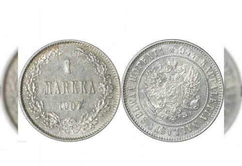Русская Финляндия 1 марка 1907 года L