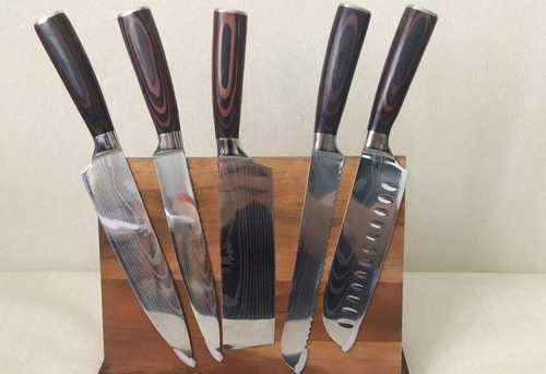 Деревянная магнитная подставка для кухонных ножей