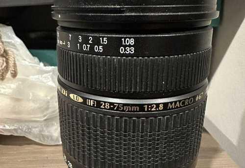 Обьектив Tamron 28-75 2,8