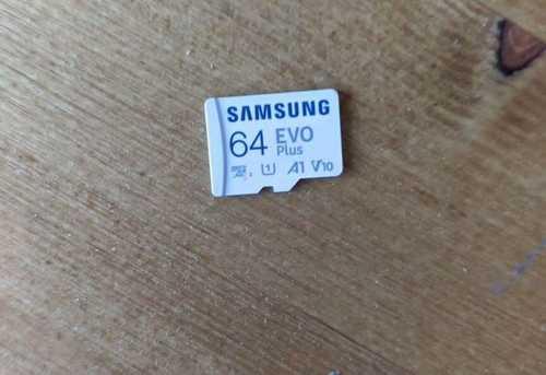 Карта памяти Samsung Evo 64гб