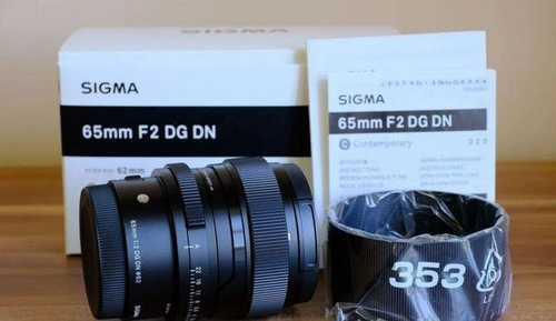 Sigma 65mm f/2 DG DN Sony E новый