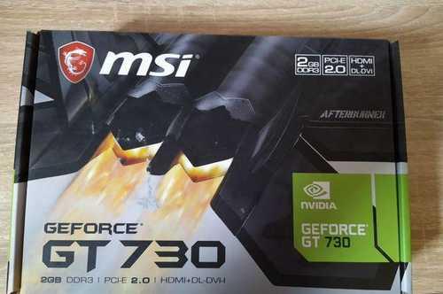 Видеокарта MSI nvidia GeForce GT 730, N730-2GD3V2