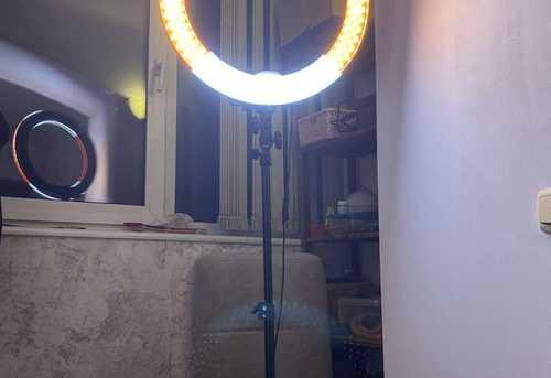 Лампа кольцевая светодиодная RL -18 Fosoto