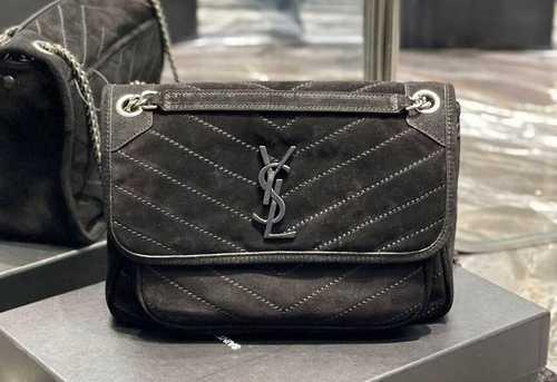 Сумка ysl niki замша * премиум
