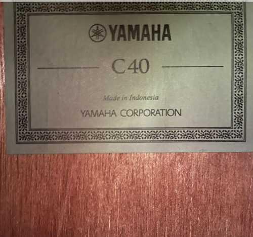 Гитара yamaha c40