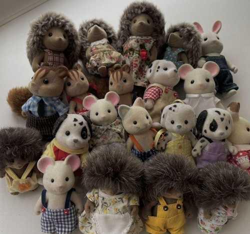 Sylvanian families семья животные