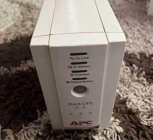 Бесперебойник APC Back UPS CS 650