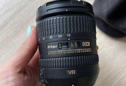 Объектив Nikon 16-85 mm f/3.5-5.6 + uv-фильтр