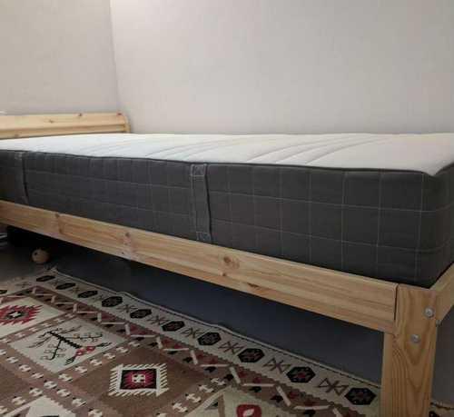 Кровать Икеа Нейден с матрасом