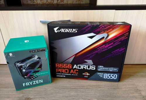 Комплект ryzen 5900x, b550,ddr4 64gb