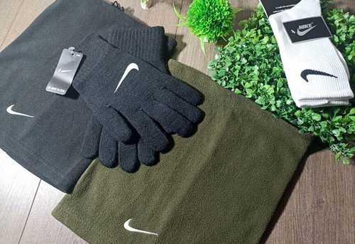Снуд Nike+перчатки зимние Nike