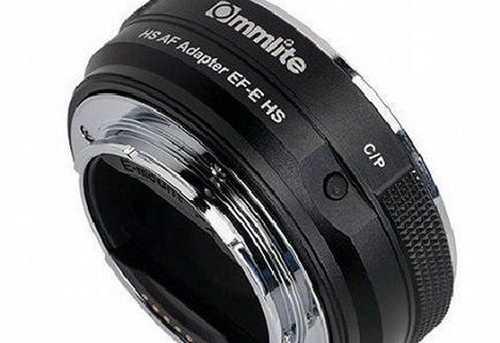 Commlite CM-EF-E HS с оптики для Canon EF/EF-S