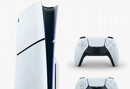 Sony PlayStation 5 Slim 2 геймпада подписка игры