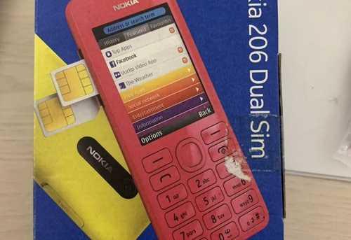 Коробка Nokia 206 Dual Sim