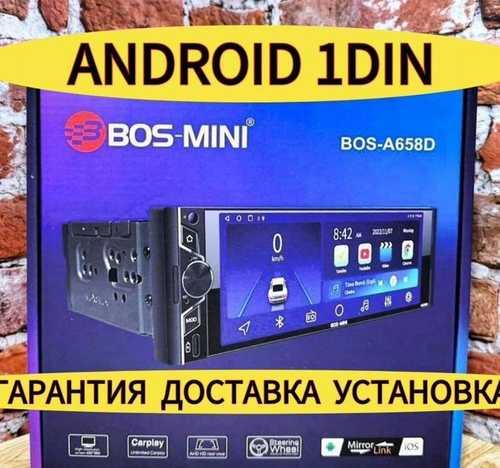 Магнитола Android 1DIN с гарантией