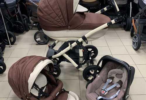 Коляска 3 в 1 bebe mobile toscana (adamex)