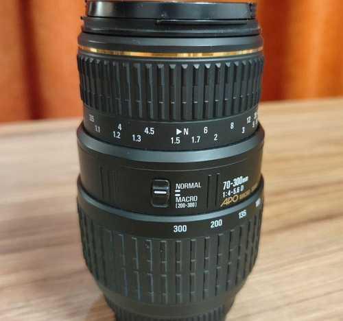 Объектив Sigma 70-300mm APO macro super 1:4-5.6d