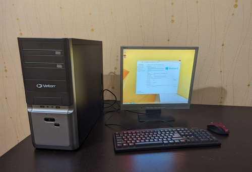 Пк Intel Core 2 Duo 2GB, HDD 230GB + монитор 19''