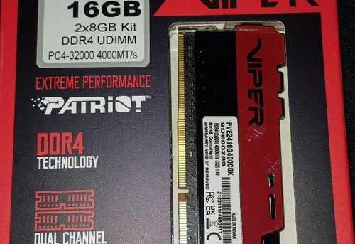 Patriot viper Elite ll DDR-4 16gb 4000Мгц