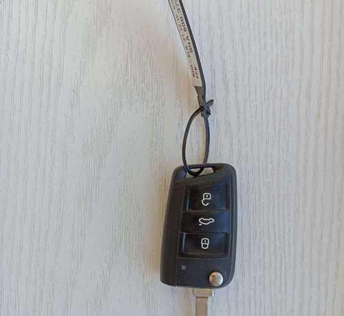 Выкидной ключ зажигания Volkswagen Tiguan