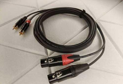 2 xlr гнездо на 2 rca Geminis MS