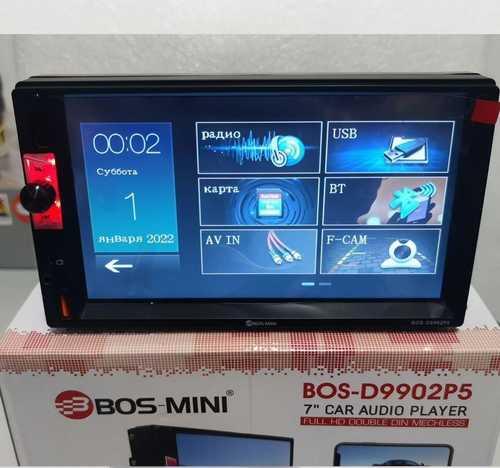 Магнитола BOS-mini BOS-D9902P5в 1DIN и 2DIN