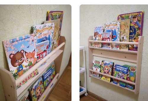 Полки-библиотека для книги игрушек