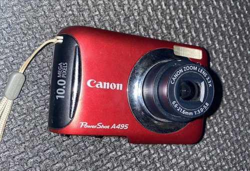Компактный фотоаппарат canon powershot A495
