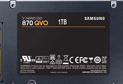 SSD 1 Тб 2.5" SATA Samsung 870 QVO MZ-77Q1T0BW