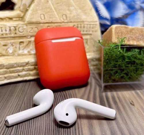 Airpods 1,2 наушники с новыми аккумами