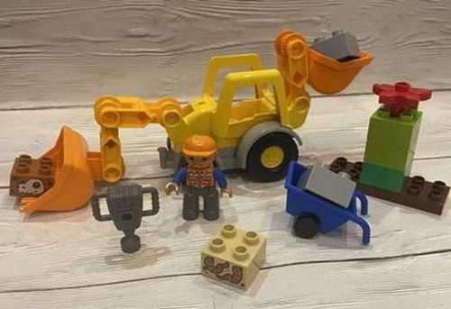 Lego duplo 10811 экскаватор-погрузчик