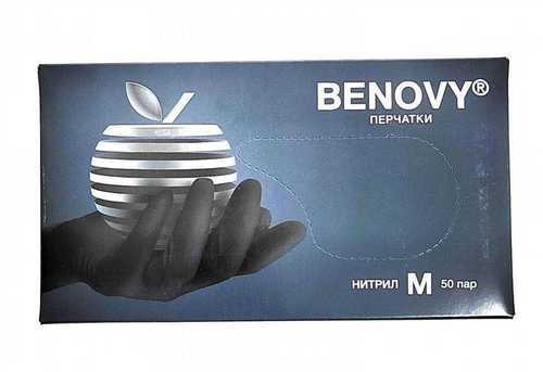 Перчатки нитриловые M Benovy 50 пар