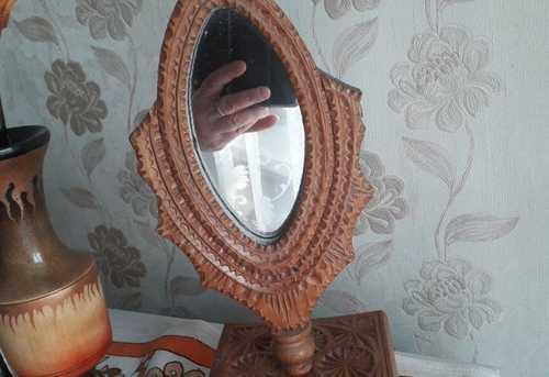 Шкатулка с зеркалом дерево ручная работа