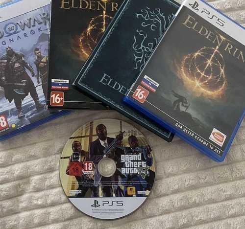 Продаю на Игры Ps5 Elden Ring, gta 5, GoW Ragnarok