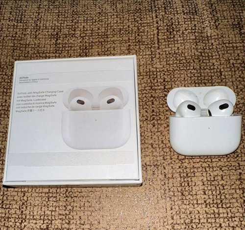 Беспроводные наушники apple airpods 3