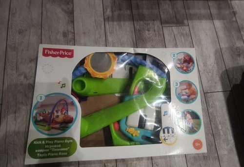Детский игровой коврик пианино fisher Price