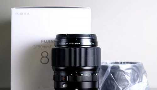 Fujifilm GF 80mm f/1.7 R WR новый