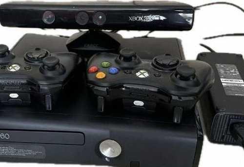 Xbox360 slim 250g+freeboot+Kinect+2ждойстика+30игр