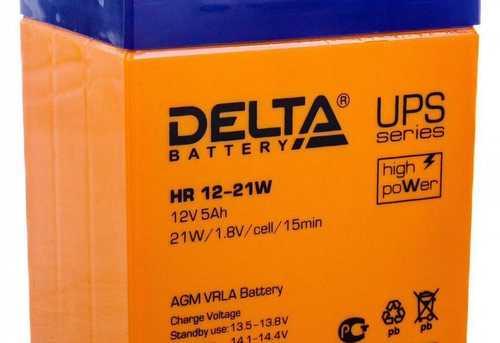 Аккумулятор Delta hr 12-21w 12v 5ah